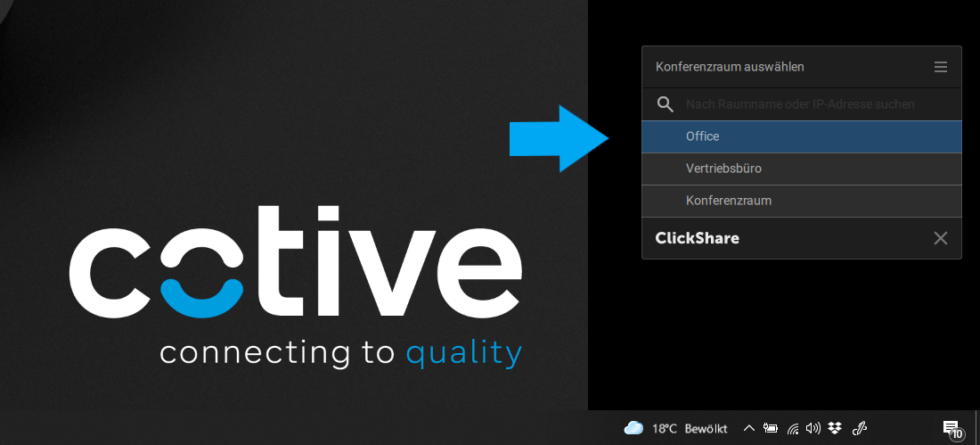 Wie funktioniert die ClickShare App? - Cotive GmbH